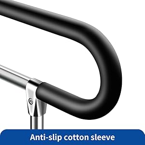 Amazon.com: Stainless Steel Handicap Grab Bars Rails 23.6 Inch Toilet Handrails Bathroom Safety ...