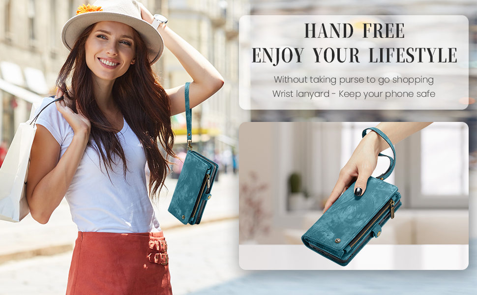 Amazon.com: Kowauri Wallet Case for Samsung Galaxy A15, Zipper Purse Folio Leather Wallet with ...