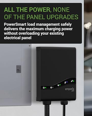 Amazon.com: EMPORIA Pro Level 2 EV Charger with PowerSmart - 40 amp Fast EV Charger for Home ...