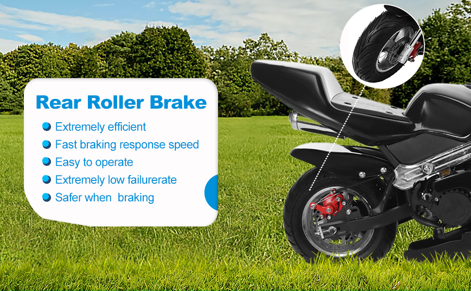 Amazon.com: BESUFY Mini Motorcycle, 49cc 2 Stroke Pocket Bike, Gas Pocket Motorbike, Racing Max ...