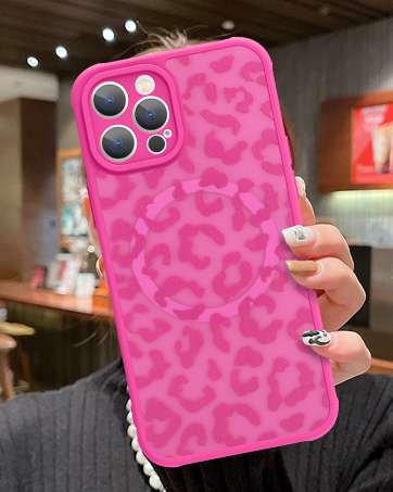 Amazon.com: MOWIME Magnetic for iPhone 15 Plus Case Leopard [Compatible with MagSafe] [Full ...