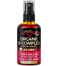Amazon.com: USDA Organic Vitamin B-Complex Liquid Spray 8-in-1 - B5 ...