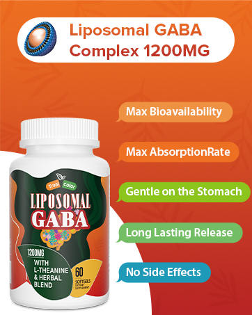 Amazon.com: Trasicolor Liposomal GABA with L-Theanine Supplements 1200mg - High Absorption GABA ...