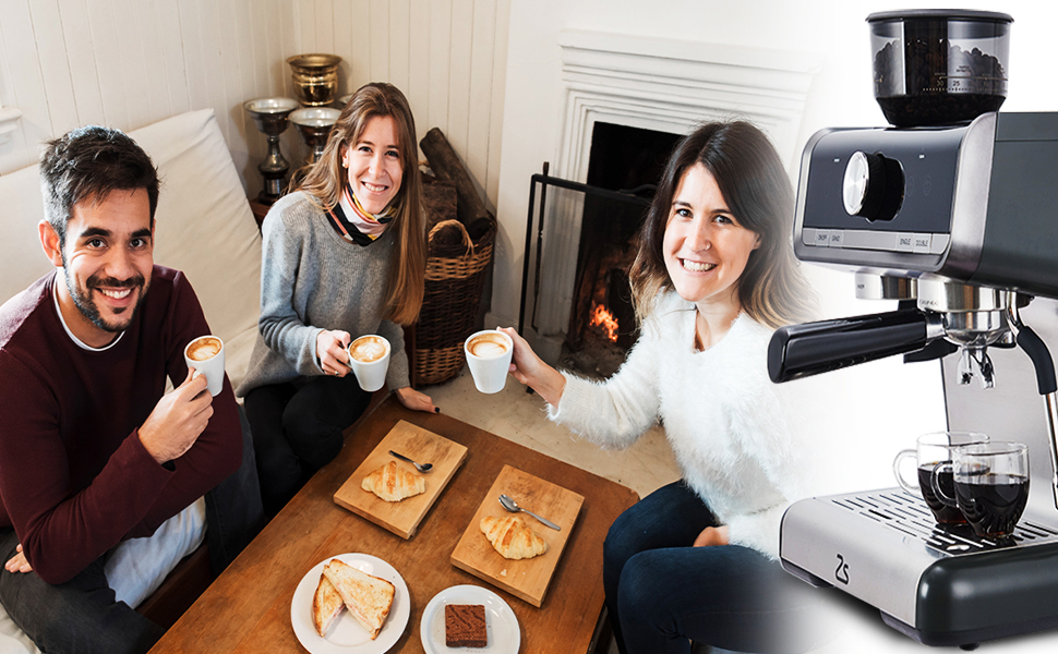 Amazon.com: CuisinAid Espresso Machine with Grinder, Professional Espresso Maker with Milk ...