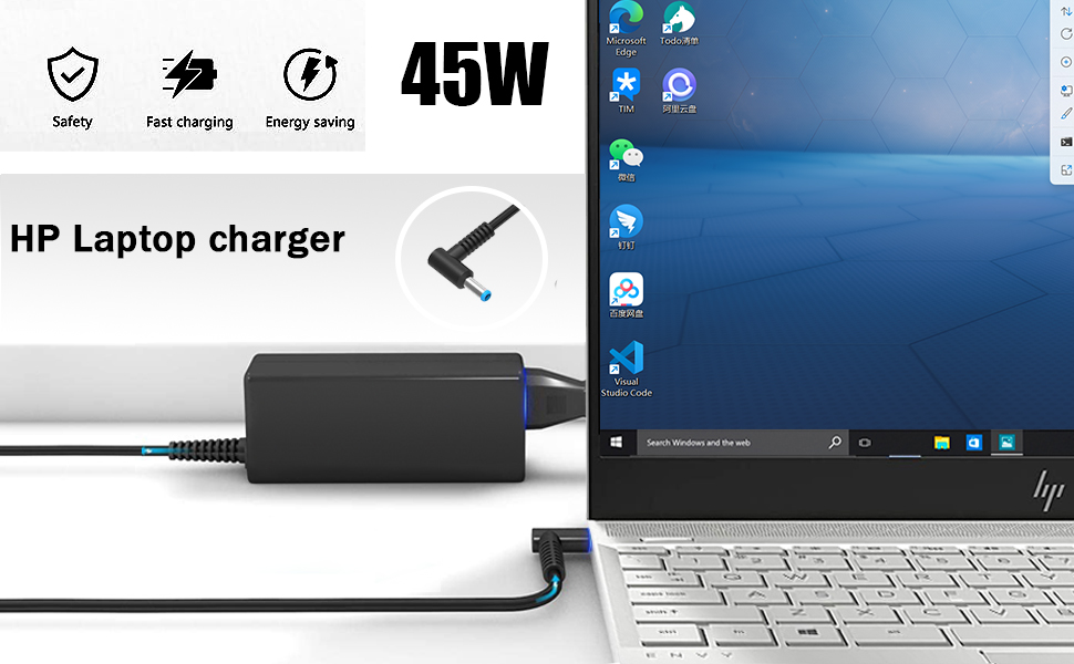 Amazon.com: 45W Charger Fit for HP Pavilion HP 15-f272wm 15-f387wm 15 ...