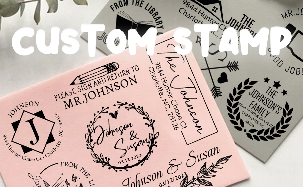 Amazon.com : Custom Signature Stamp Personalized Self Inking Signature ...