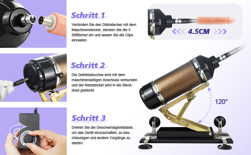 SEGOOK Fickmaschinen Sexmaschine Stoßfunktion Sexspielzeug für Paare Extrem Sex Fickle Maschine ...