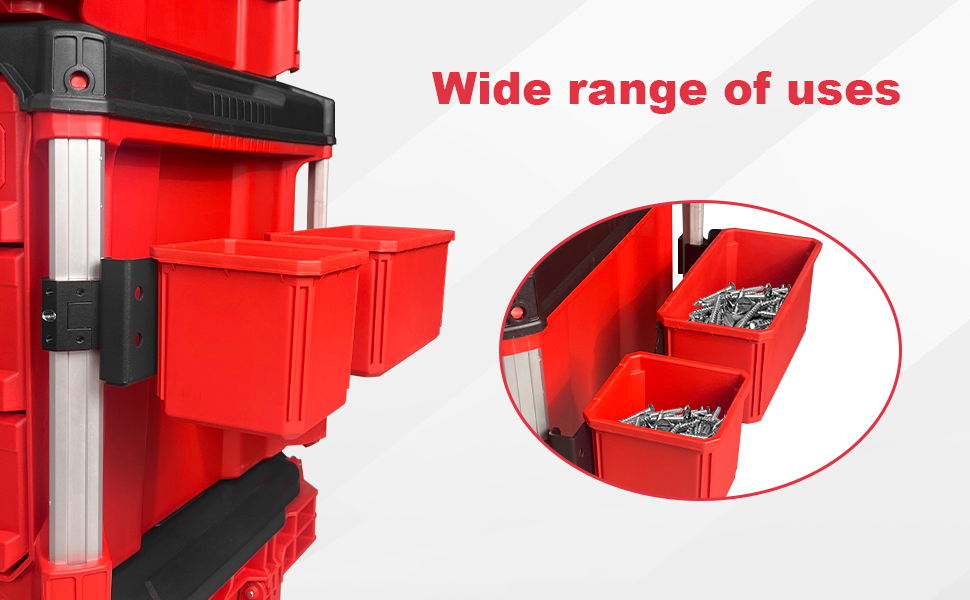 Amazon.com: 4 Slots Battery Holder Compatible with Milwaukee M18 Battery,Effortless Side Storage ...