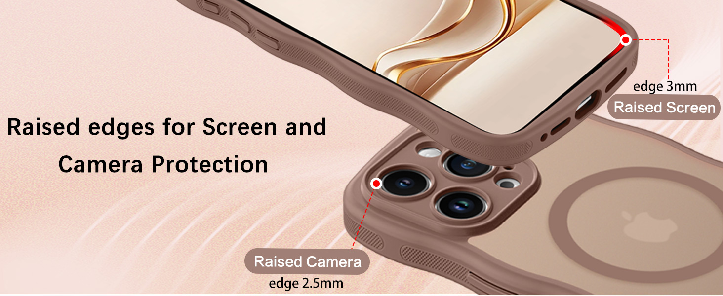 Amazon.com: Telaso for iPhone 15 Pro Max Case, Compatible with Magsafe Wave Frame Design ...