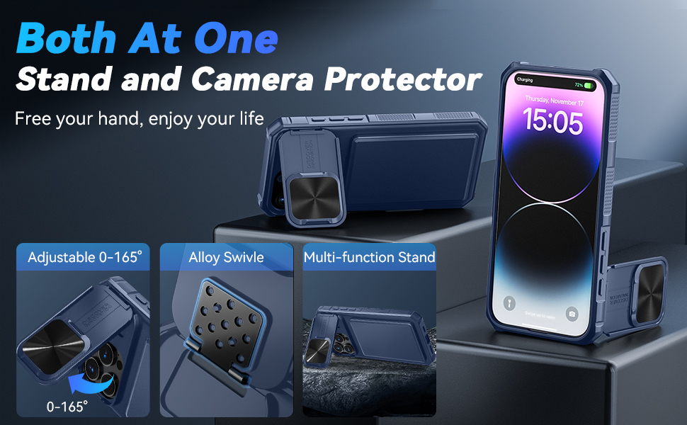 Amazon.com: GIVELOT 5 in 1 for iPhone 16 Pro Max Case with Card Holder[Slide Camera Cover ...