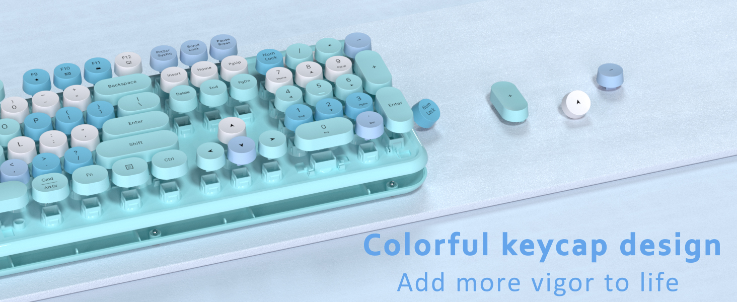 Wireless Keyboard And Mouse Links9 Full Size Retro