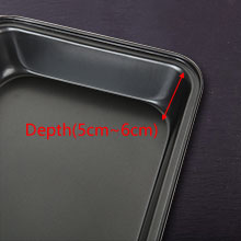 FWEEK 4 Piece Baking Trays for Oven Non Stick Roasting Tins- Heavy Duty ...