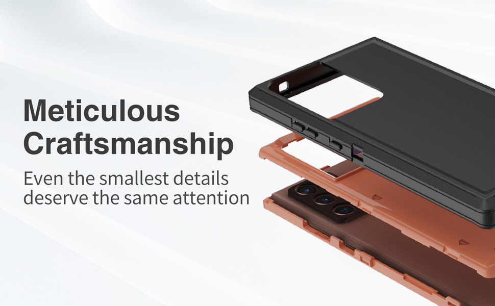 Amazon.com: AWZHYDT for Galaxy Note 20 Ultra 5G Case, Heavy Duty Protective Case with [3 Layers ...