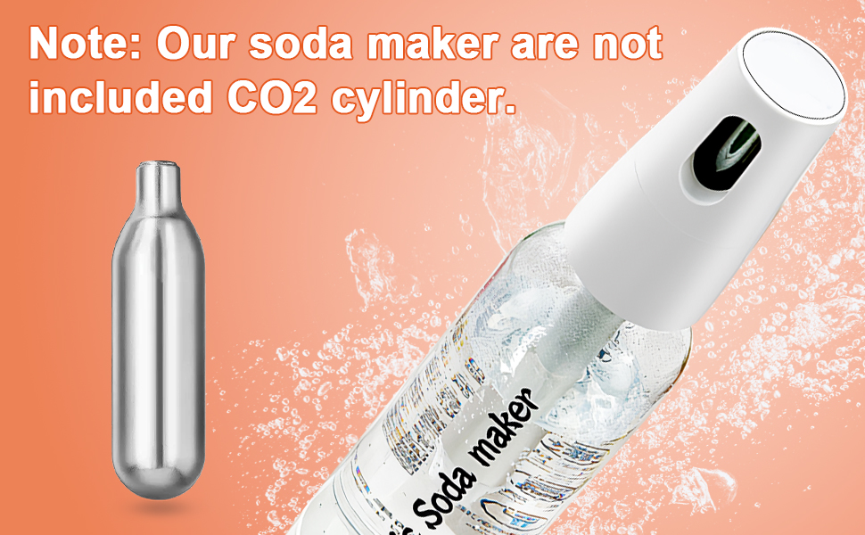 Soda Maker, 1L Sparkling Water Maker Portable Seltzer Water Making Machine for Home Party ...
