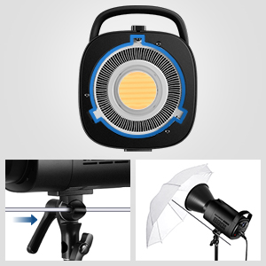 NEEWER CB60B 70W LED Video Light with 2.4G/APP Control, COB Bi Color Bowens Mount Continuous ...