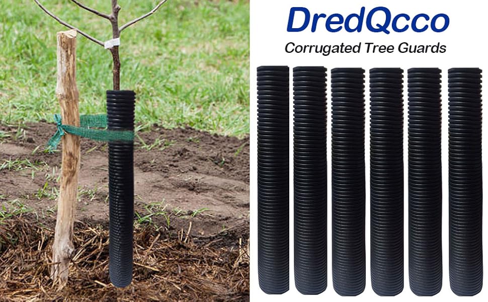 Amazon.com : DredQcco Corrugated Tree Guards, 6Pcs Tree Trunk ...