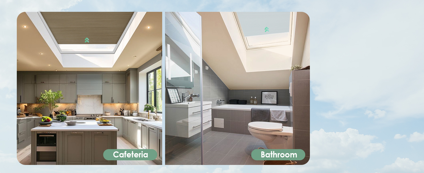 Amazon.com: Yoolax Motorized Skylight Shades, Smart Cellular Shades Compatible with Alexa Google ...