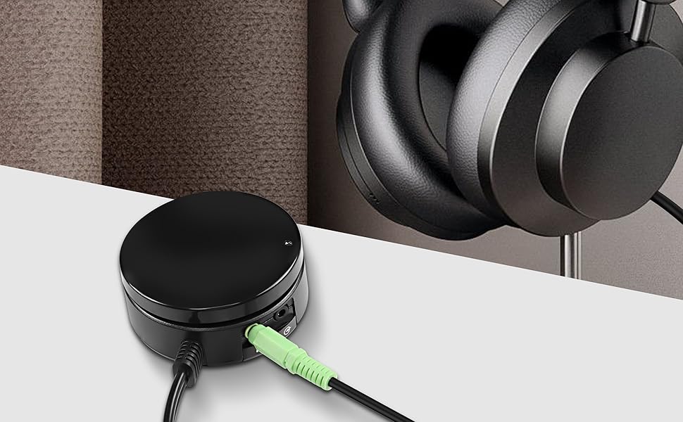 Amazon.com: XMSJSIY Computer Speakers Headphones Audio Switch Volume ...