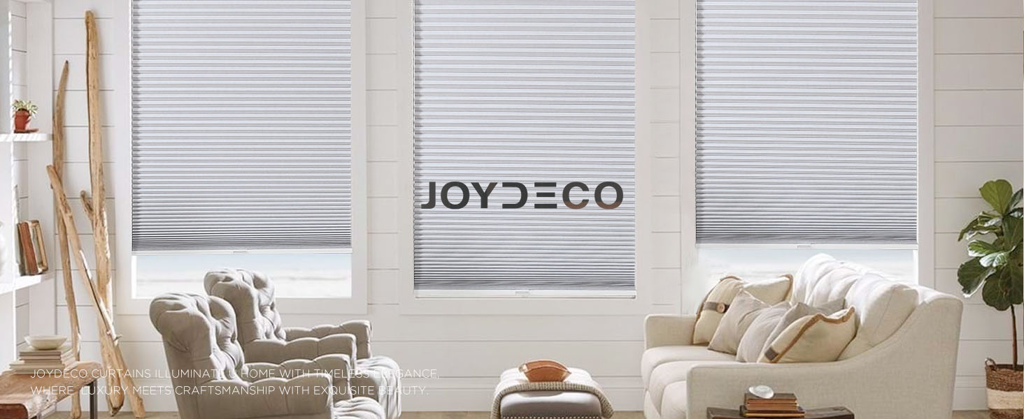 Amazon.com: Joydeco No Tools No Drill Window Blinds for Indoor Windows ...