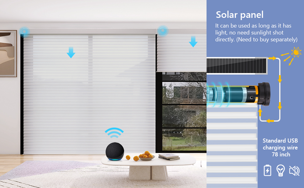 Amazon.com: ZSTARR Motorized Shangri-La Shades Light Filtering Shangri-La Window Roller Shades ...