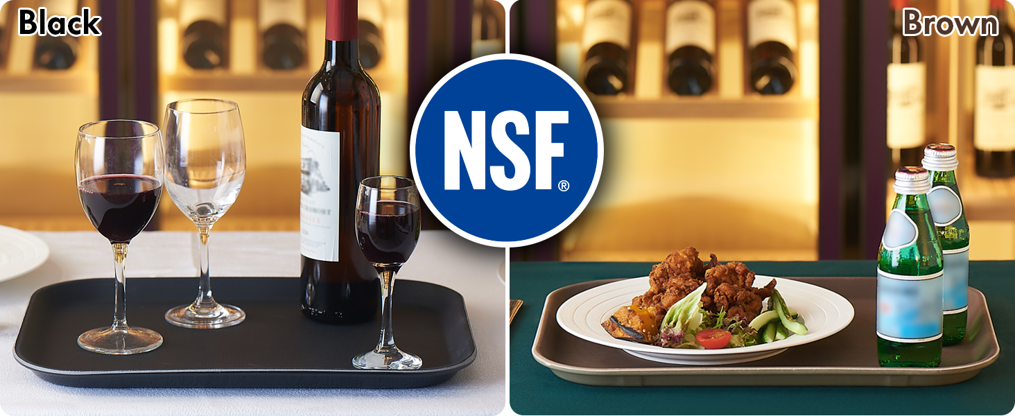 Amazon.com: CURTA 2-Pack Restaurant Grade Non-Slip Trays, NSF, 16 Inch ...