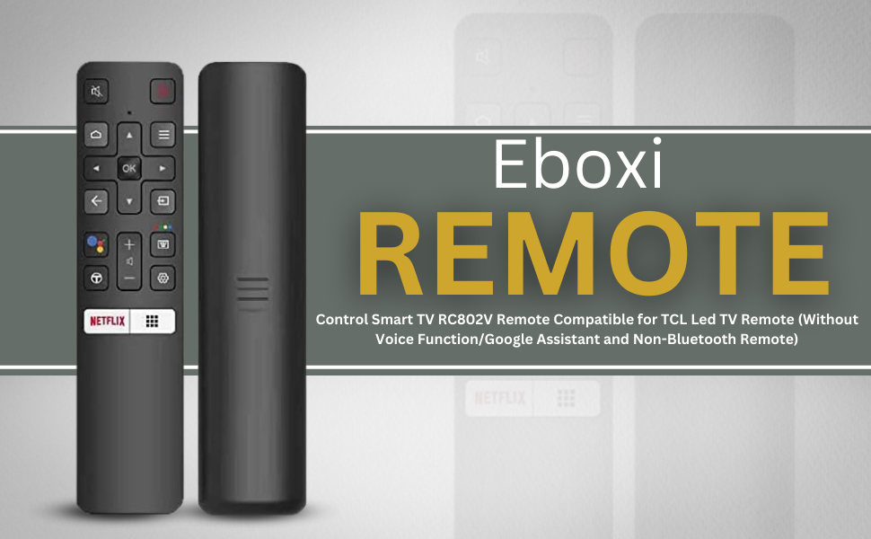 Buy Eboxi Presents TCL Remote Control Smart TV RC802V Remote Compatible ...