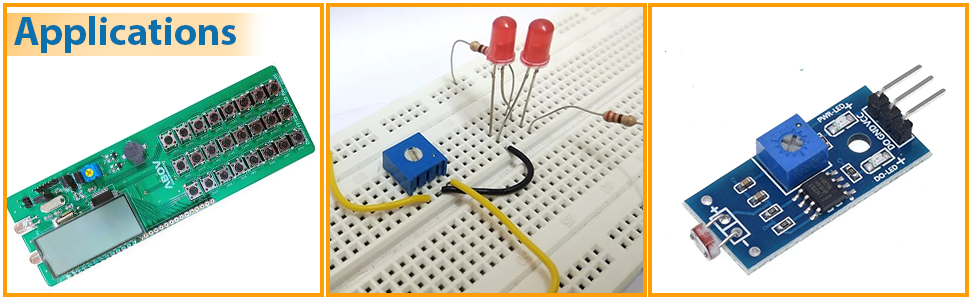 Electronic Spices 10k Ohm (Ω) Vertical Preset Variable Resistor (103 ...