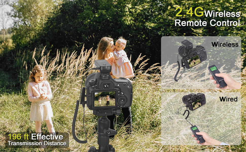 Amazon.com : Wireless Shutter Camera Remote Intervalometer Timer Compatible with Nikon Z7, Z7-II ...