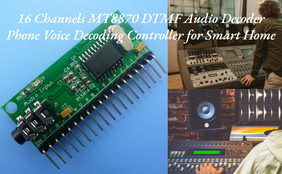 Amazon.com: Hilitand DTMF Relay Board 16 Channels Audio Decoder Card ...