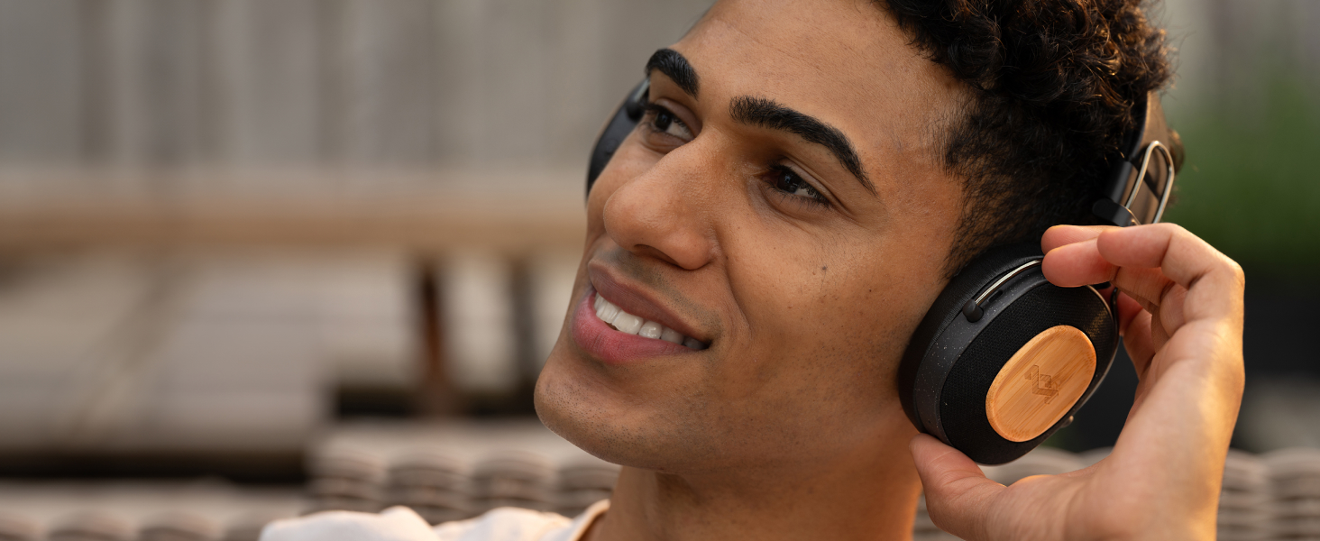 House of Marley Positive Vibration Riddim On-Ear Headphones Wireless - Bluetooth Headphones, 50 ...