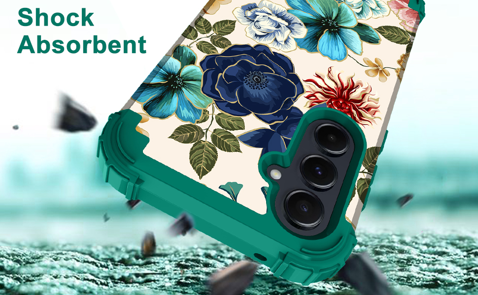 Amazon.com: Hocase for Galaxy A35 5G Case, Heavy Duty Shockproof Protection Soft Silicone Rubber ...