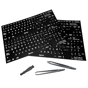 Spanish Keyboard Stickers, Keyboard Letter Stickers, Sticker White Font ...