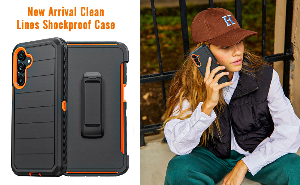 Amazon.com: NIFFPD for Samsung Galaxy A16 5G Case with Belt Clip & Kickstand, Full-Body ...