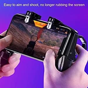 Genericc K21 Mobile Game Controller for aim Trigger Fire Buttons L1R1 Shooter Sensitive Joystick ...