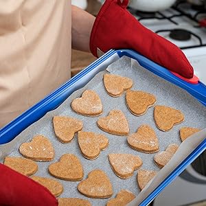 Amazon.com: NutriChef 3-Piece Nonstick Cookie Sheets for Baking ...