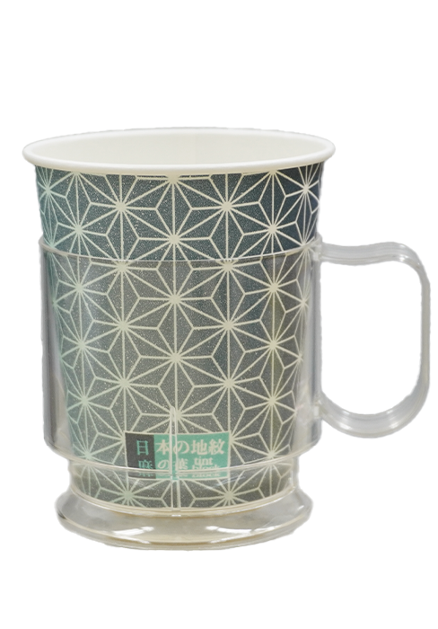 Amazon | 業務用 日本の地紋カップ 205ml 7oz 500個入 【 和風 和柄 日本製 国産 お茶カフェ 紙コップ 給水 給茶機 7オンス 緑茶 使い捨て C20100JMN ...