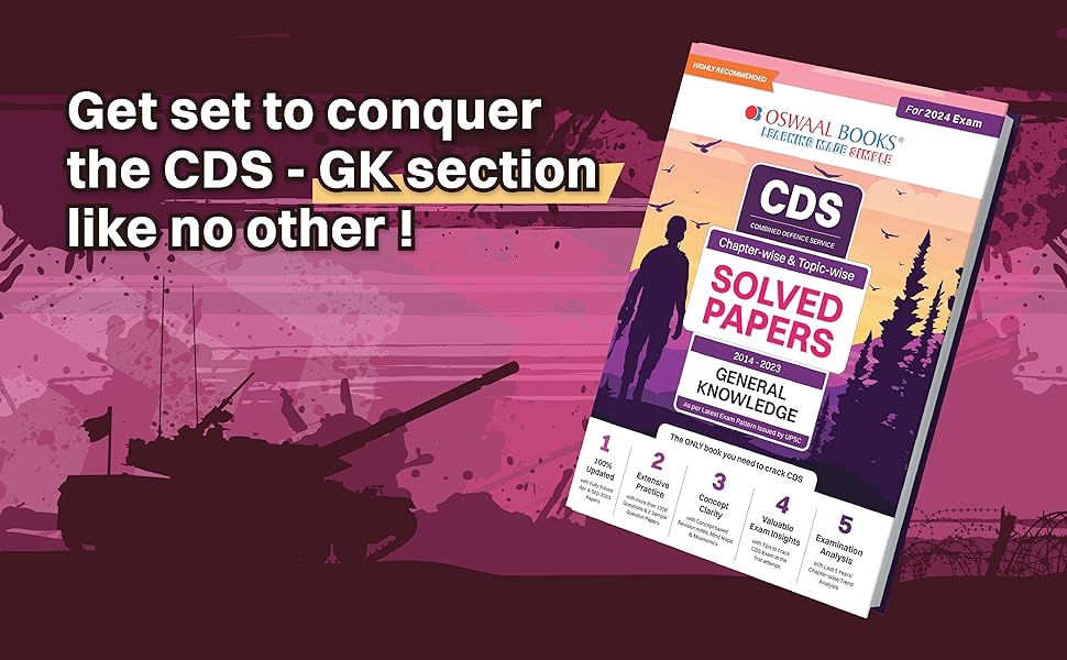 Oswaal CDS Question Bank | Previous Years Solved Question Papers Chapter-Wise & Topic-Wise ...