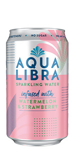 Aqua Libra Sparkling Water, Sugar Free Fruit Water, No Sugar, No Calories, Watermelon ...