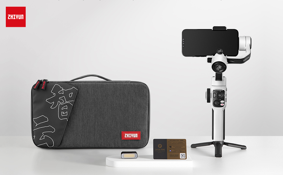 Amazon.com: Zhiyun Smooth 5S White Combo w/Magnetic Fill Light,Carrying ...