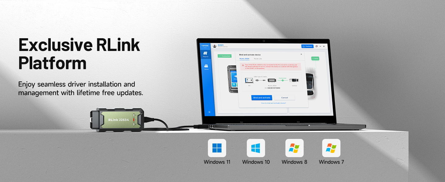 TOPDON RLink J2534 Pass-Thru Programmer, OEM Reprogramming and ...