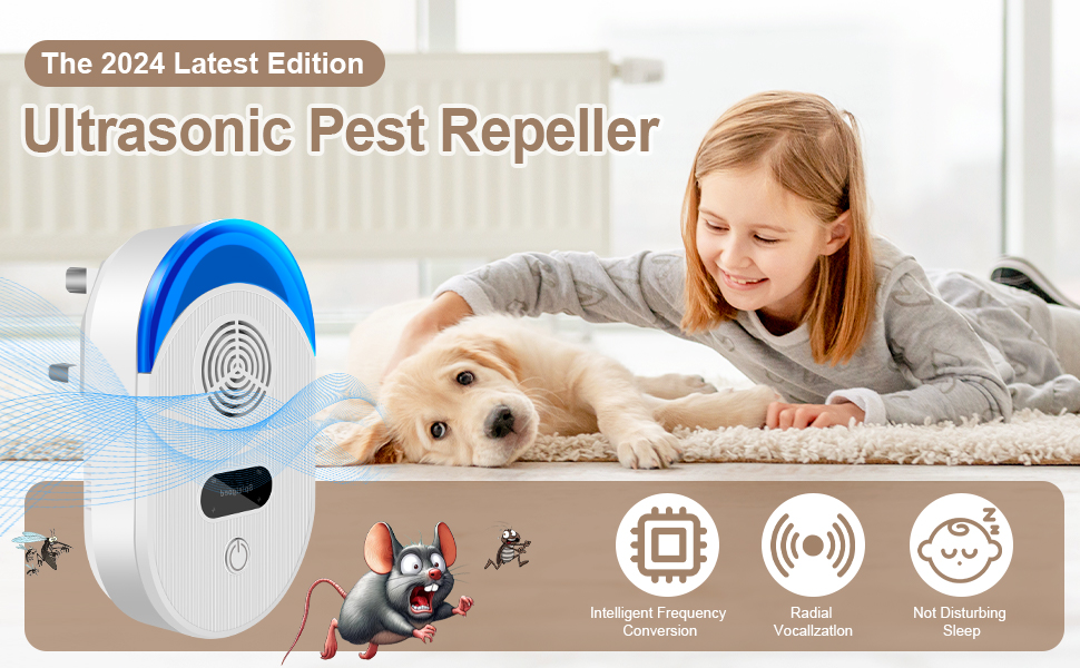 Ultrasonic Pest Repeller 4 Pack - Powerful Mouse Repeller Plug in Pest ...