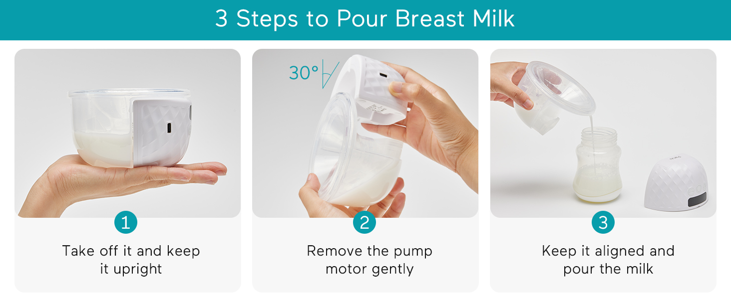 Amazon.com: Paruu P10 Hands-Free Breast Pump Wearable, 338mmHg Strong Suction, Low Noise, 4 ...