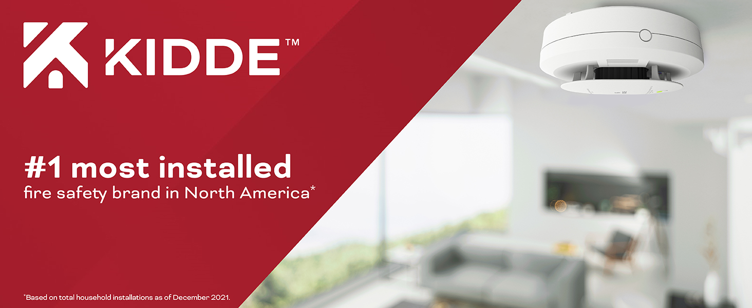 Kidde Smoke & Carbon Monoxide Detector, AA Battery Powered, LED Warning Light Indicators ...