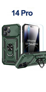 Amazon.com: Goton for iPhone 14 & iPhone 13 Case with Screen Protector - Slide Camera Cover ...