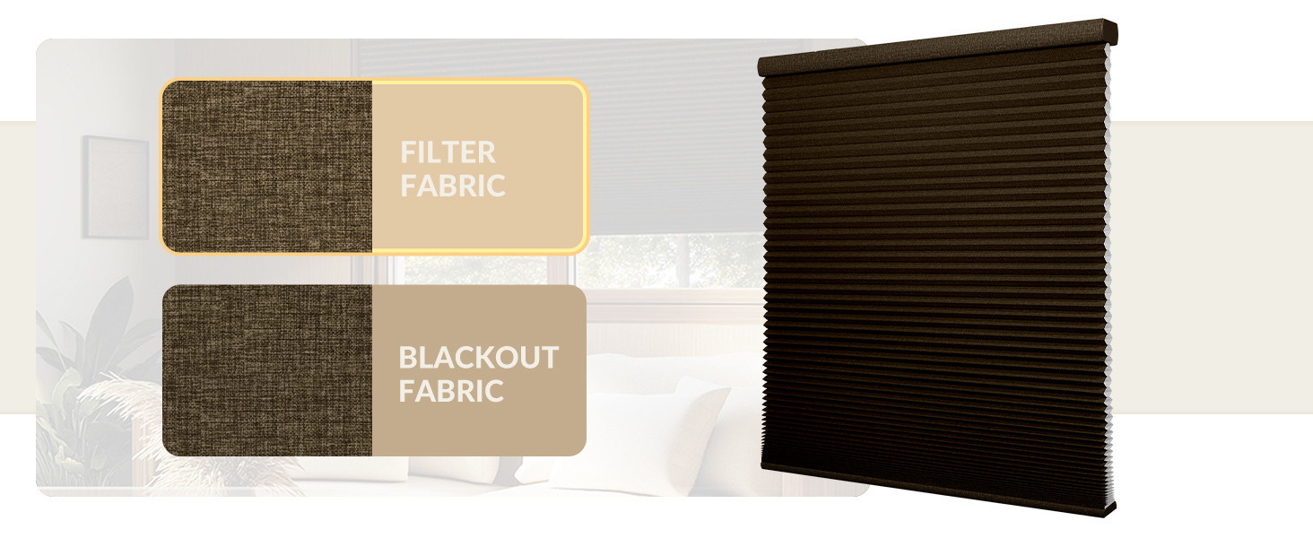 Amazon.com: Boolegon New Update 1.5" Linen Cellular Shade Natural ...