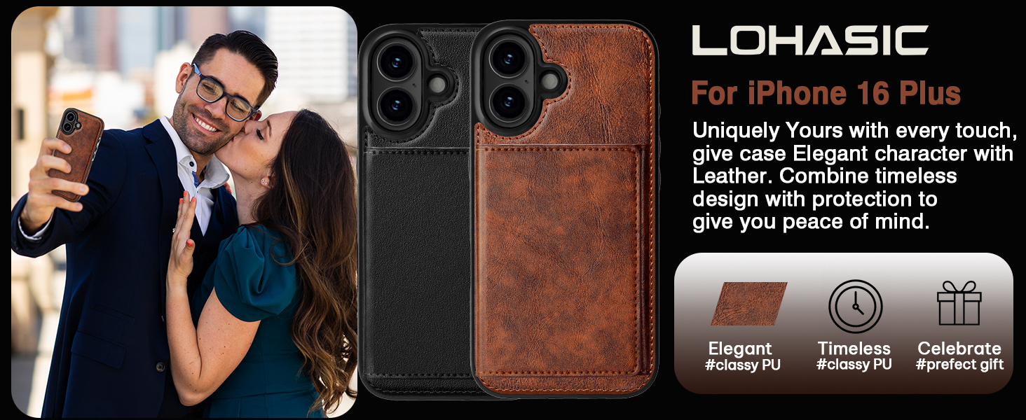 Amazon.com: LOHASIC Compatible with MagSafe Detachable for iPhone 16 Plus Wallet Case, with 5 ...