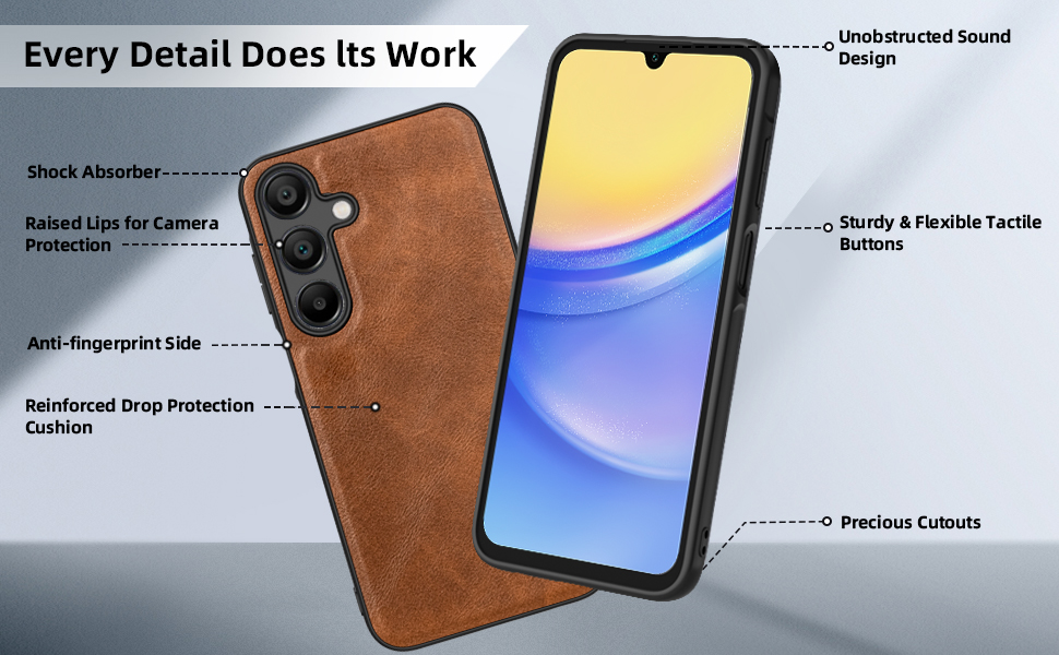 Amazon.com: X-level for Samsung Galaxy A15 Case PU Leather, Soft Bumper Shockproof Protective ...