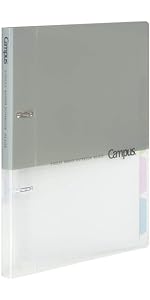 Amazon.com : Kokuyo Campus 2-Ring Loose Leaf Binder, B5, 2 Holes, Up to 100 Sheets, Light Blue ...