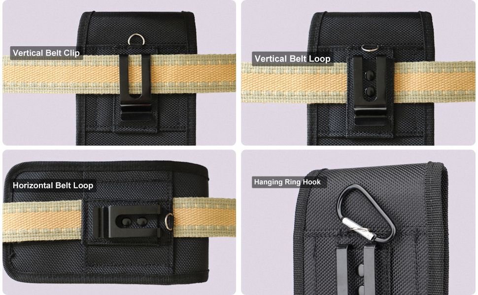 Amazon.com: Universal Vertical Nylon Cell Phone Holster Case with Belt Clip & Hook - XXXL : Cell ...