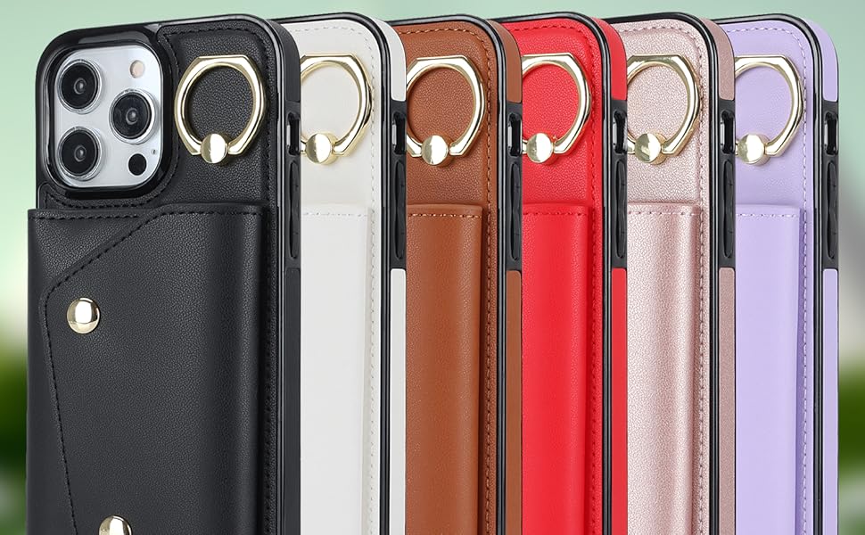 Amazon.com: Lipvina for iPhone 13 Pro Case Wallet with Strap for Women,Crossbody Lanyard and ...